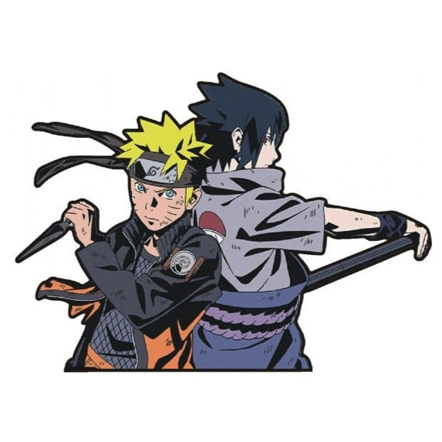 Naruto 'Naruto And Sasuke | Serious' Vinyl Car Sticker – Sticker Tuned