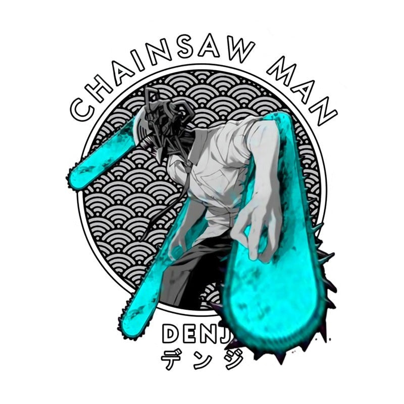 Chainsaw Man 'Denji | Seigaiha Wave' Vinyl Car Sticker – Sticker Tuned