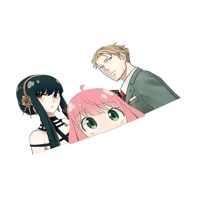 Spy x Family 'Loid-Yor-Anya Forger | Serious' Vinyl Car Sticker ...