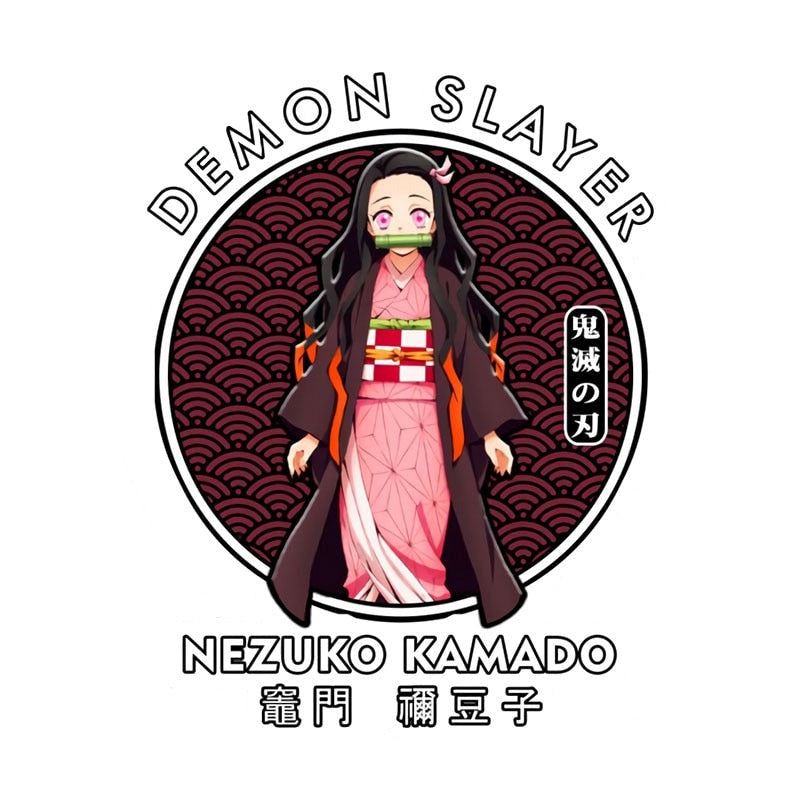 Demon Slayer 'Nezuko Kamado | Seigaiha Wave' Vinyl Car Sticker ...