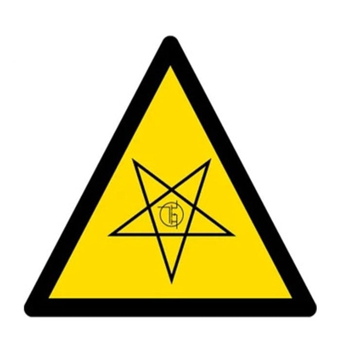 Warning Sign 'Caution Cursed Technology Inside' Vinyl Car Sticker ...