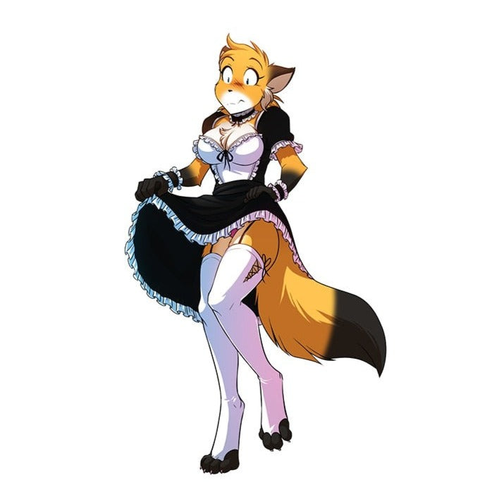 TwoKinds 'Female Mike | Maid Costume' Vinyl Car Sticker – Sticker Tuned