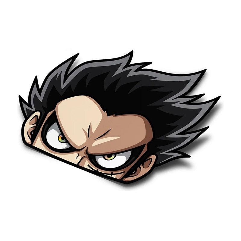 One Piece 'Luffy | Fierce Form' Vinyl Car Peeker Sticker – Sticker Tuned