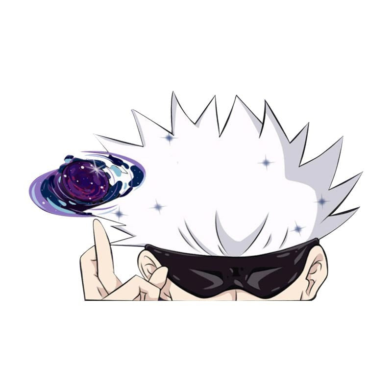 Jujutsu Kaisen 'Satoru Gojo | Sorcerer' Vinyl Car Peeker Sticker ...