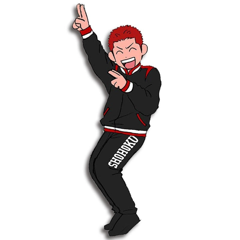 Slam Dunk 'Hanamichi Sakuragi | Happy' Vinyl Car Sticker – Sticker Tuned