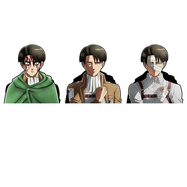 Attack on Titan 'Levi Ackerman | Serious' Vinyl Car 3D Motion Sticker ...