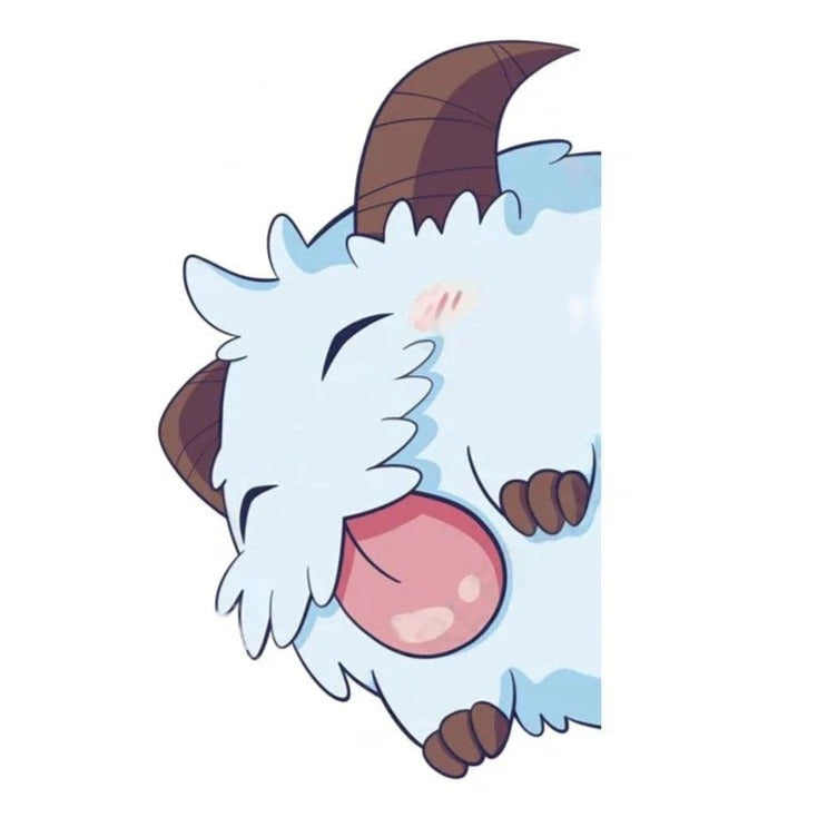 League of Legends 'Poro | Happy' Vinyl Car Peeker Sticker – Sticker Tuned