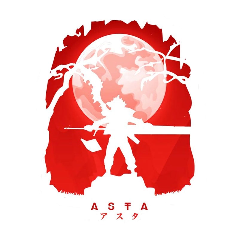Black Clover 'Asta | Full Moon' Vinyl Car Sticker – Sticker Tuned