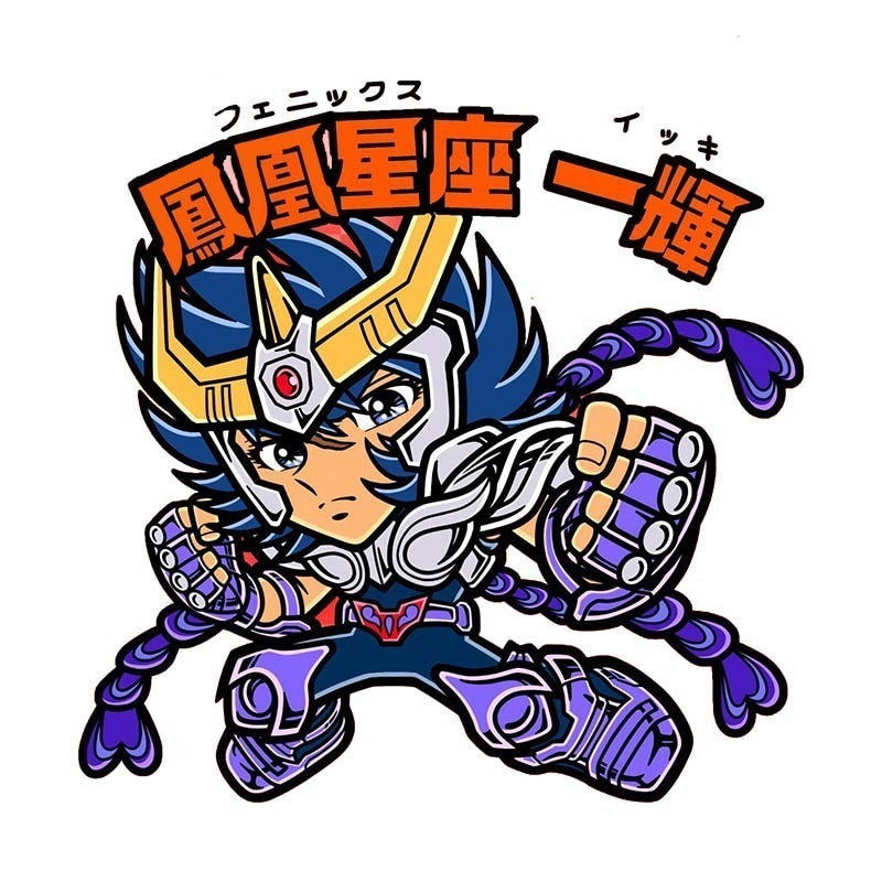 Saint Seiya 'Chibi Ikki | Phoenix Cloth' Vinyl Car Sticker – Sticker Tuned