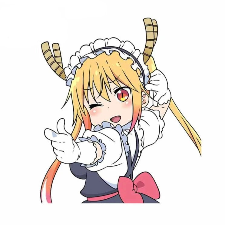Miss Kobayashi's Dragon Maid 'Tohru | Aiming' Vinyl Car Sticker ...