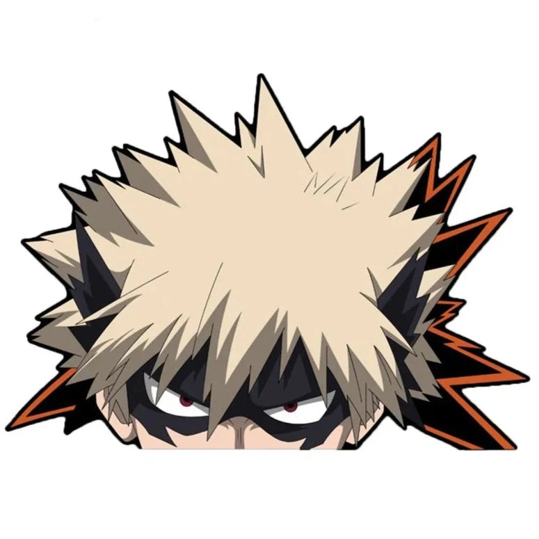 My Hero Academia 'Katsuki Bakugo | Angry' Vinyl Car Peeker Sticker ...