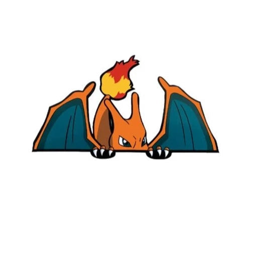 Pokemon 'Charizard | Serious' Vinyl Car Peeker Sticker – Sticker Tuned