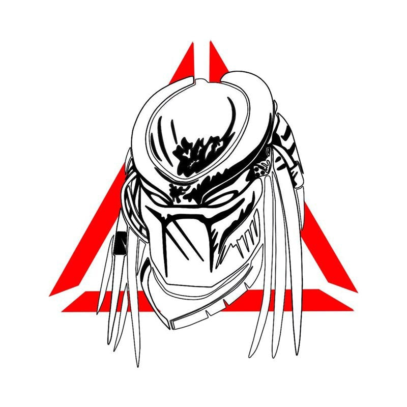 Predator 'Red Laser Triangle | Mask' Vinyl Car Sticker – Sticker Tuned