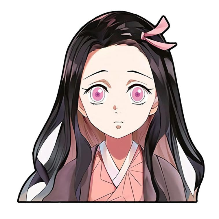 Demon Slayer 'Nezuko | Unhappy' Vinyl Car Sticker – Sticker Tuned
