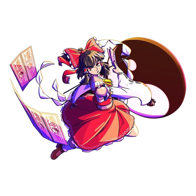 Touhou Project 'Reimu Hakurei' Vinyl Car Sticker – Sticker Tuned