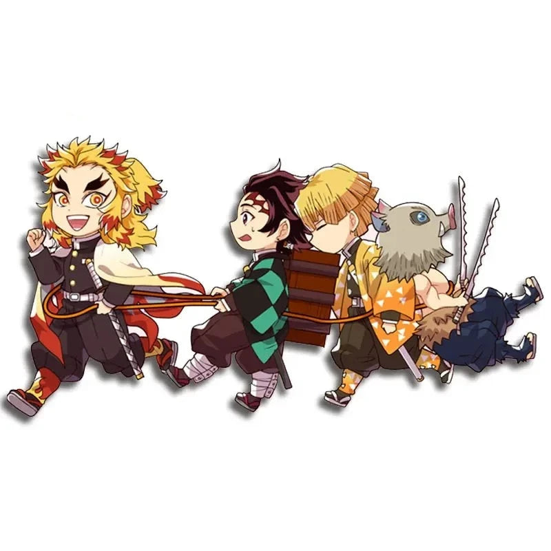 Demon Slayer 'Playing Strings' Vinyl Car Sticker – Sticker Tuned
