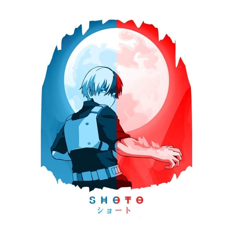 My Hero Academia 'Shoto Todoroki | Full Moon' Vinyl Car Sticker ...