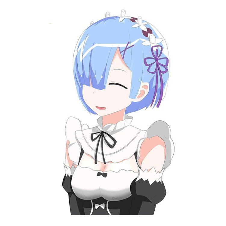 Re:Zero 'Rem | Happy Face' Vinyl Car Sticker – Sticker Tuned