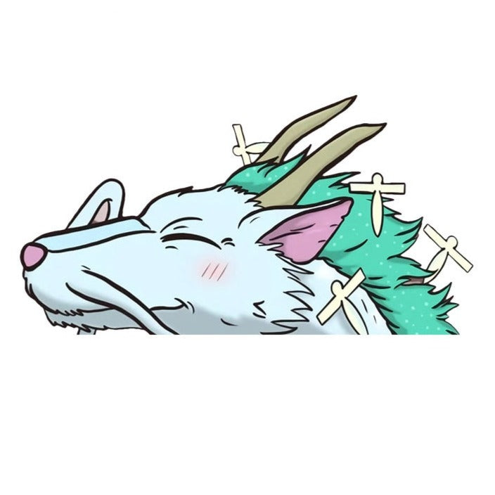 Spirited Away 'Haku Dragon' Vinyl Car Peeker Sticker – Sticker Tuned