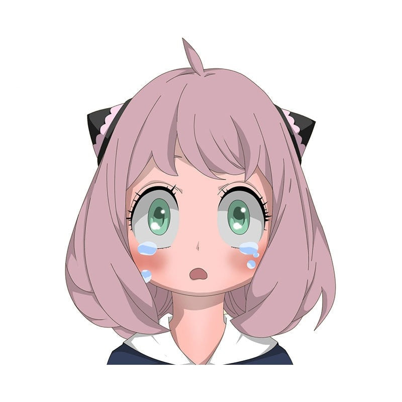 Spy x Family 'Anya Forger | Crying' Vinyl Car Peeker Sticker – Sticker ...