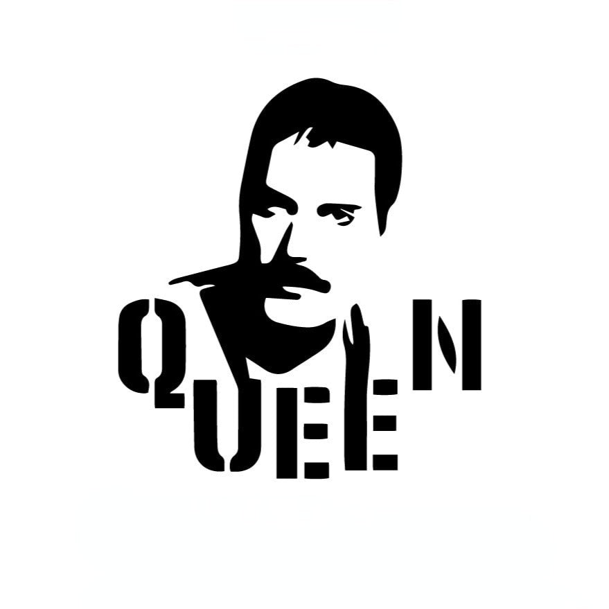 Freddie Mercury 'Queen' Vinyl Car Sticker – Sticker Tuned