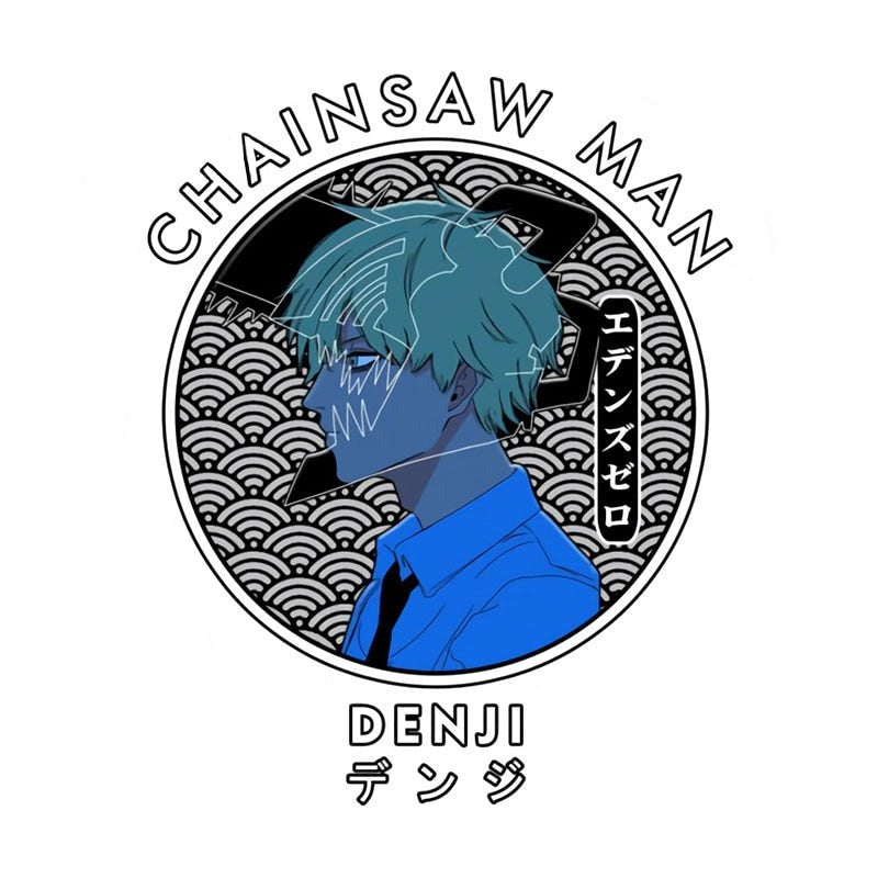 Chainsaw Man 'Denji | Seigaiha Wave | Side View' Vinyl Car Sticker ...