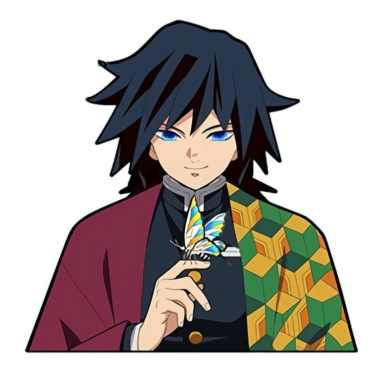 Demon Slayer 'Giyu Tomioka | Butterfly' Vinyl Car Sticker – Sticker Tuned