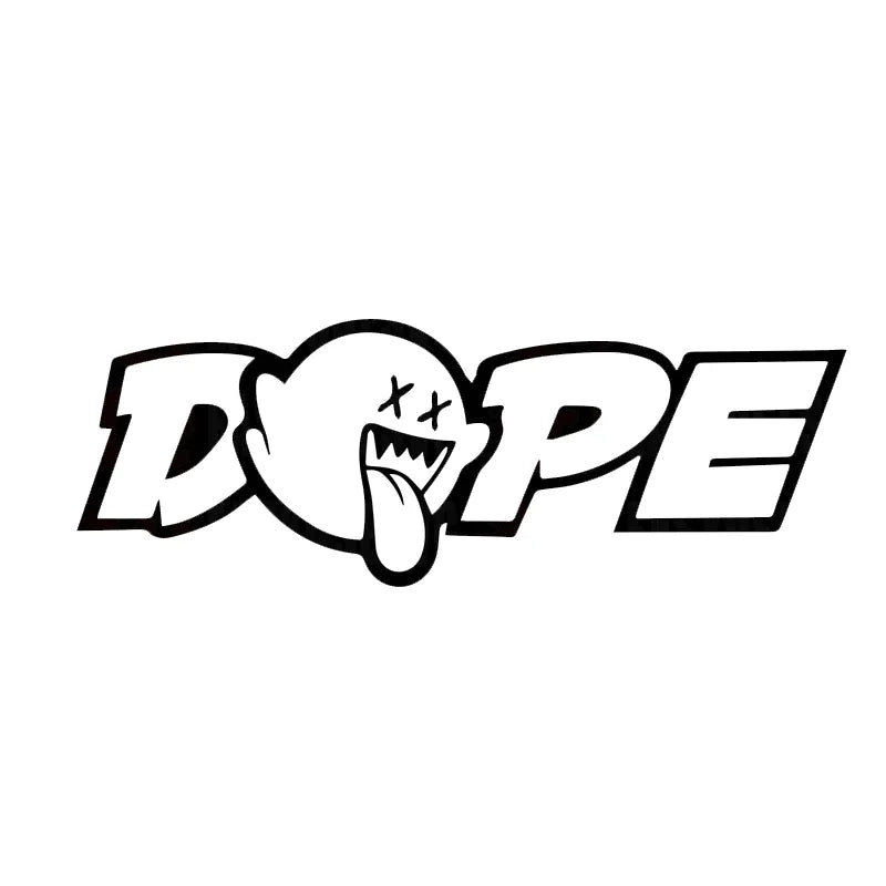 Cool 'Dope Ghost | Tongue Out' Vinyl Car Sticker – Sticker Tuned