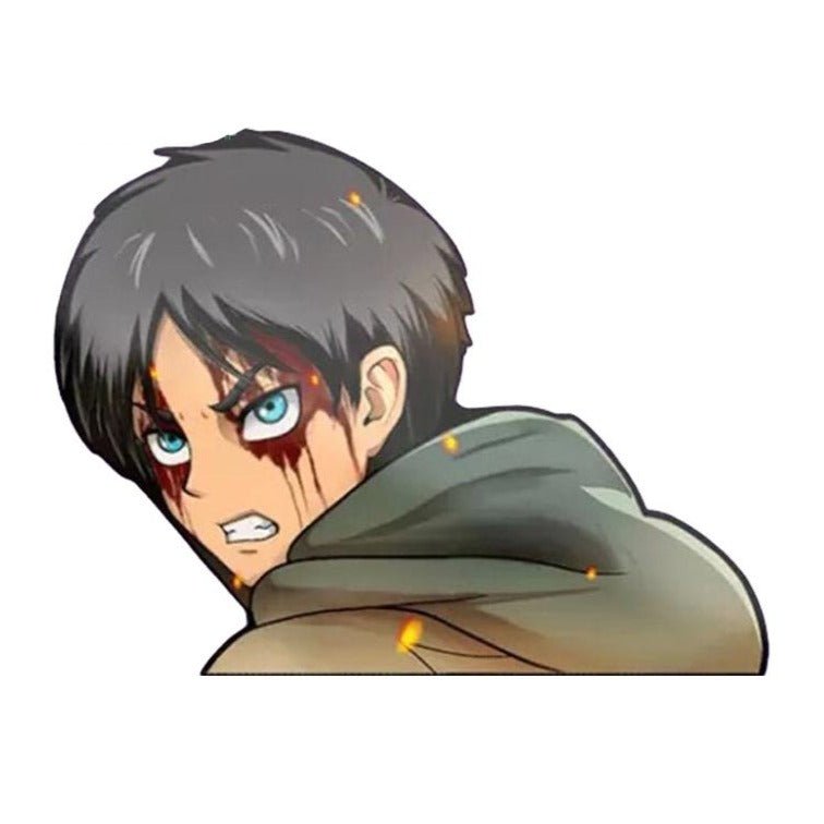 Attack on Titan 'Eren Yeager | Bloody Eyes' Vinyl Car Sticker – Sticker ...