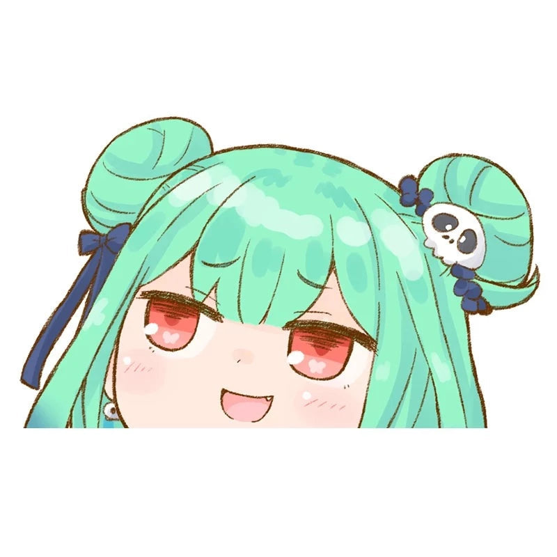 Virtual YouTuber 'Uruha Rushia | Happy' Vinyl Car Peeker Sticker ...