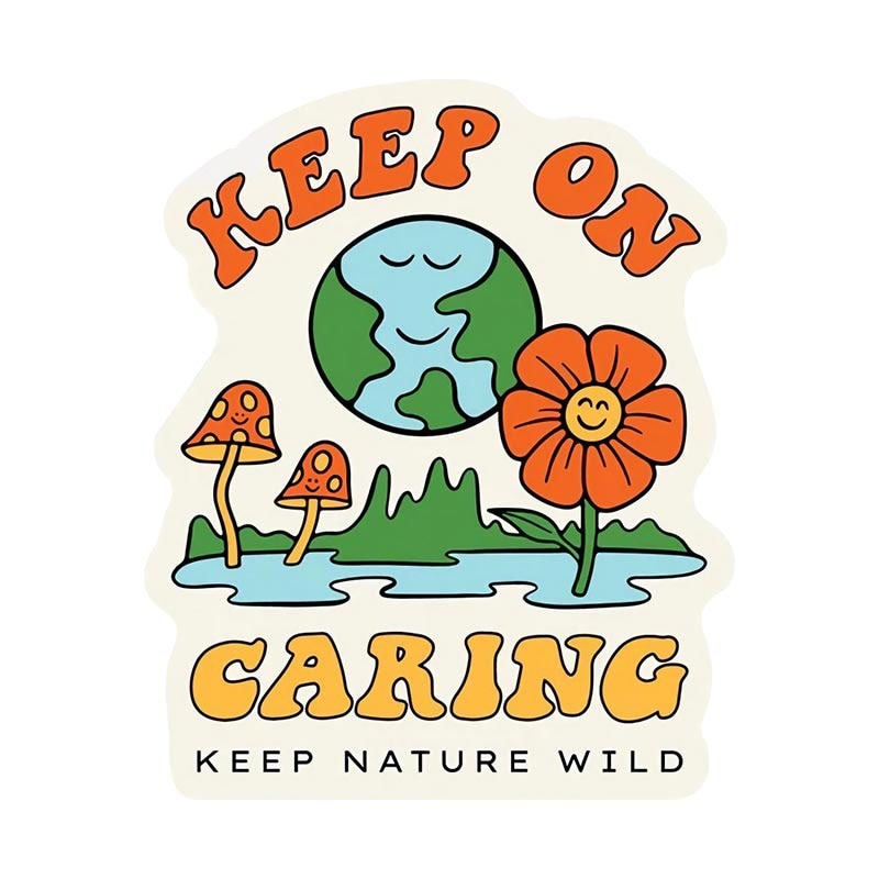 Keep on Caring 'Keep Nature Wild' Vinyl Car Sticker – Sticker Tuned