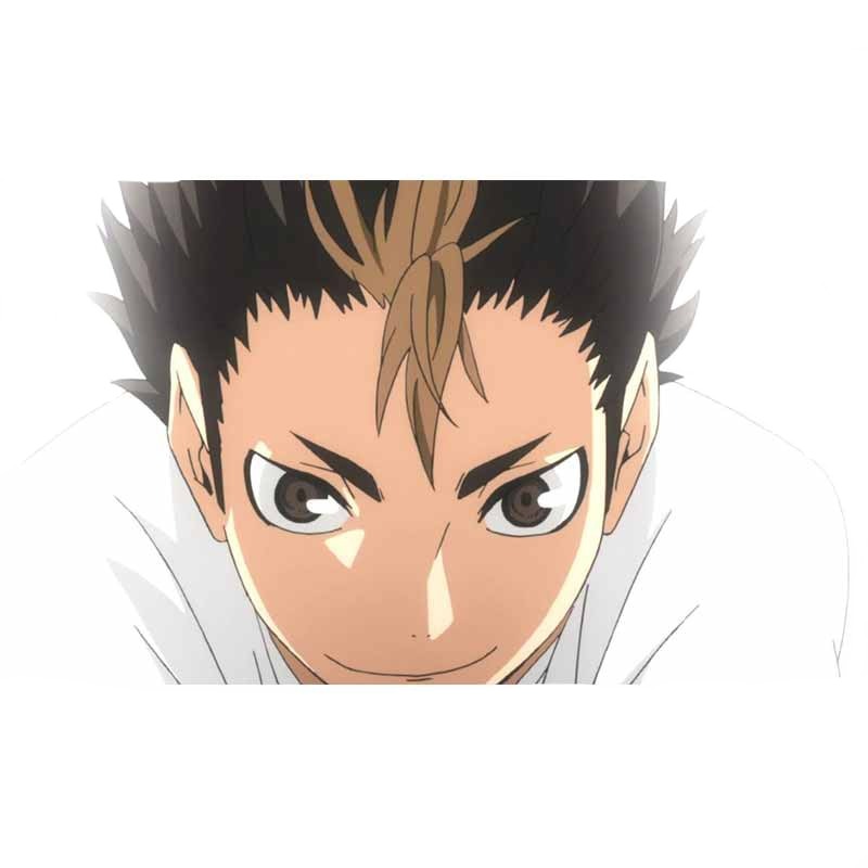 Haikyuu!! 'Yu Nishinoya | Serious' Vinyl Car Peeker Sticker – Sticker Tuned