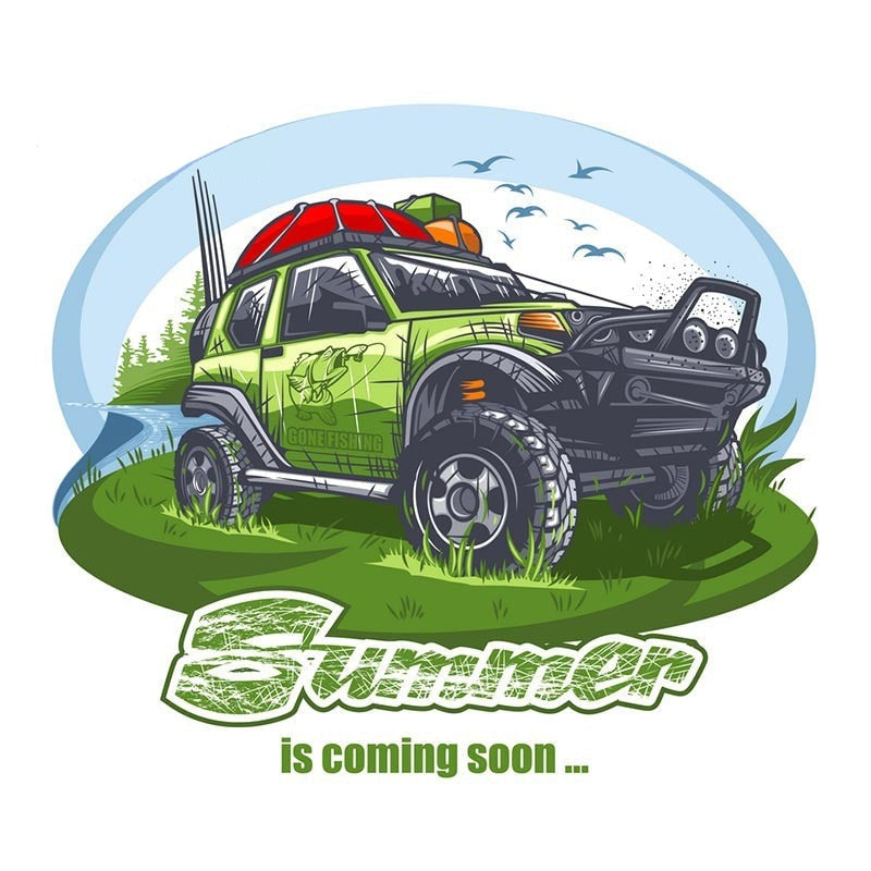 Off-Road Vehicles 'Summer Is Coming Soon...' Vinyl Car Sticker ...