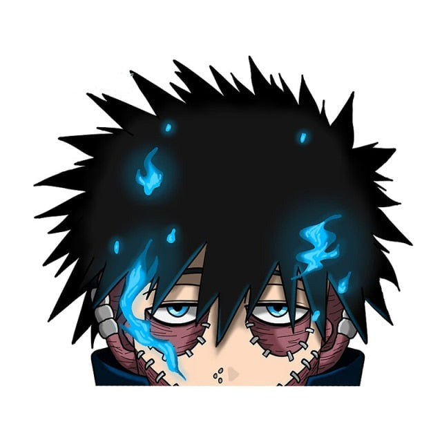 My Hero Academia 'Dabi | Flaming Face' Vinyl Car Peeker Sticker ...
