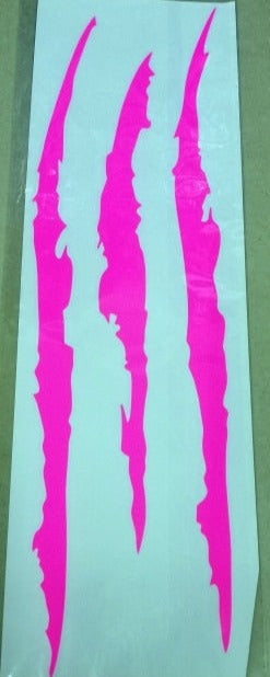Cool 'Monster Claw Scratch | Pink' Vinyl Car Sticker – Sticker Tuned