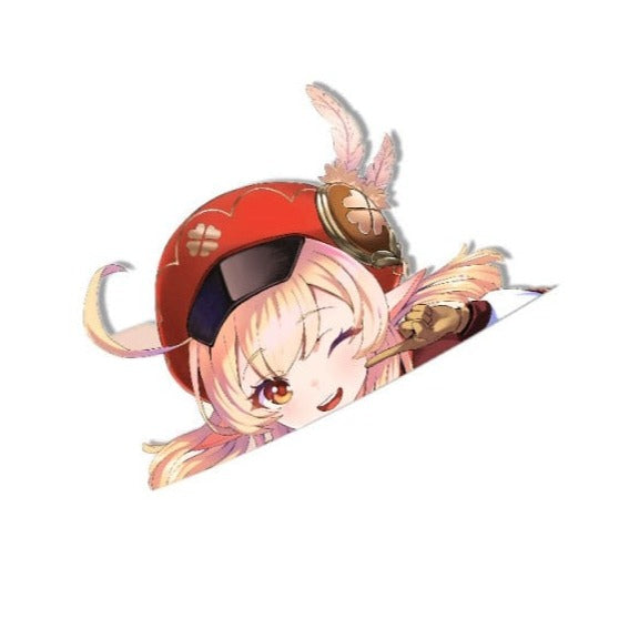 Genshin Impact 'Klee | Winking' Vinyl Car Peeker Sticker – Sticker Tuned