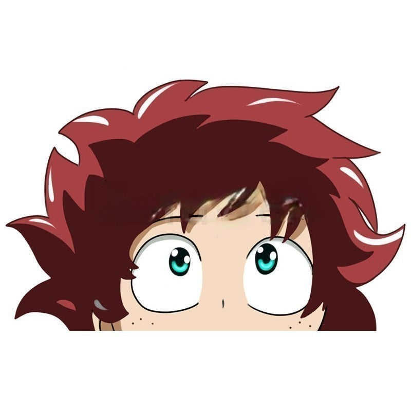 My Hero Academia 'Young Deku | Look Up' Vinyl Car Peeker Sticker ...