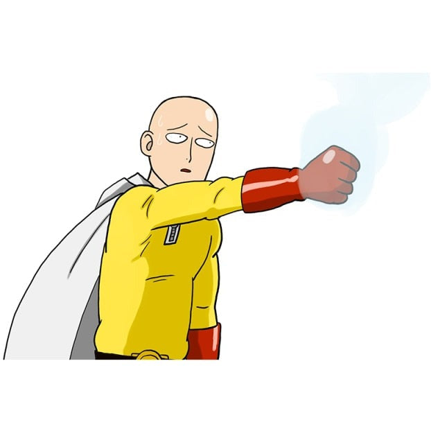 One-Punch Man 'Saitama | Punching' Vinyl Car Sticker – Sticker Tuned