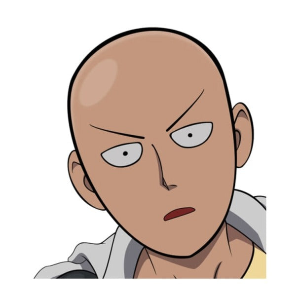 One-Punch Man 'Saitama | Angry' Vinyl Car Sticker – Sticker Tuned