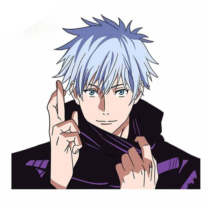 Jujutsu Kaisen 'Satoru Gojo | Fingers Crossed | 1.0' Vinyl Car Sticker ...