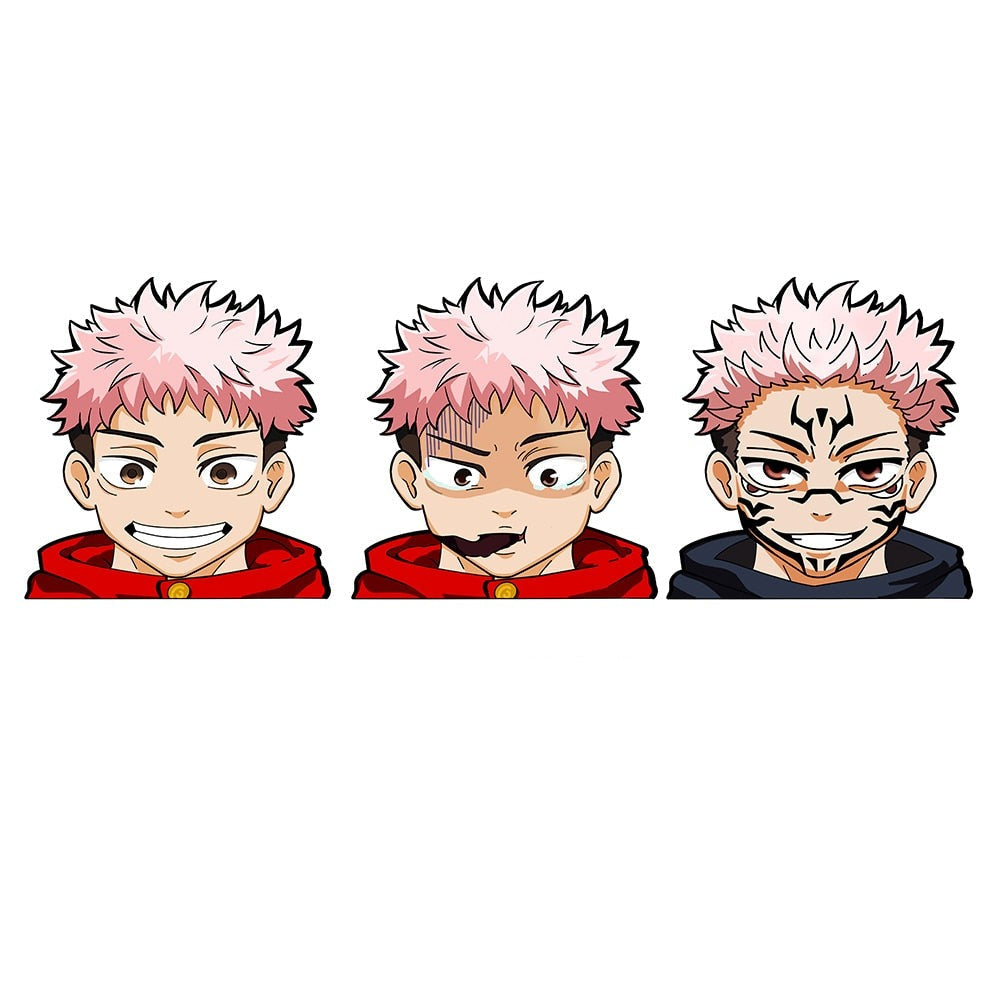 Jujutsu Kaisen 'Yuji Itadori' Vinyl Car 3D Motion Sticker – Sticker Tuned