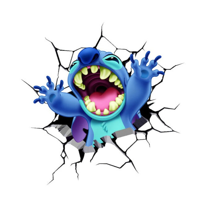 Lilo & Stitch 'Stitch | Yelling' Car Window Vinyl Sticker – Sticker Tuned